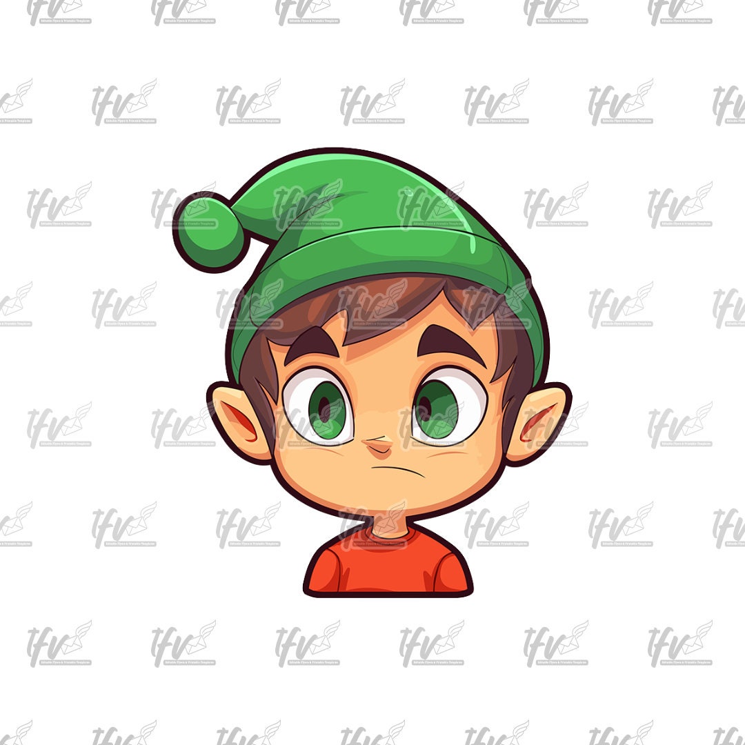 Anime Clipart, Christmas Anime, Elf PNG, Vector Art, Cartoon Character ...