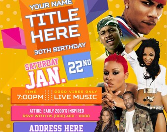 2000s Party Flyer - Etsy