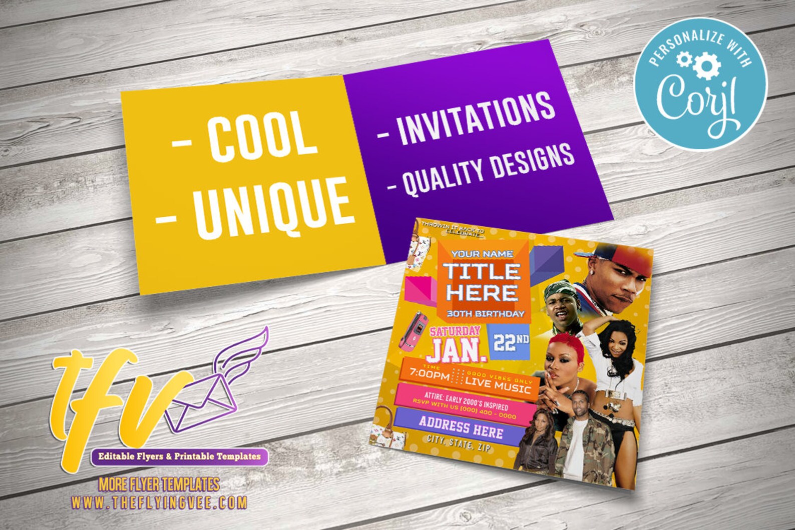 Digital Invitation 2000s Party Invitation 106 & Park Flyer - Etsy