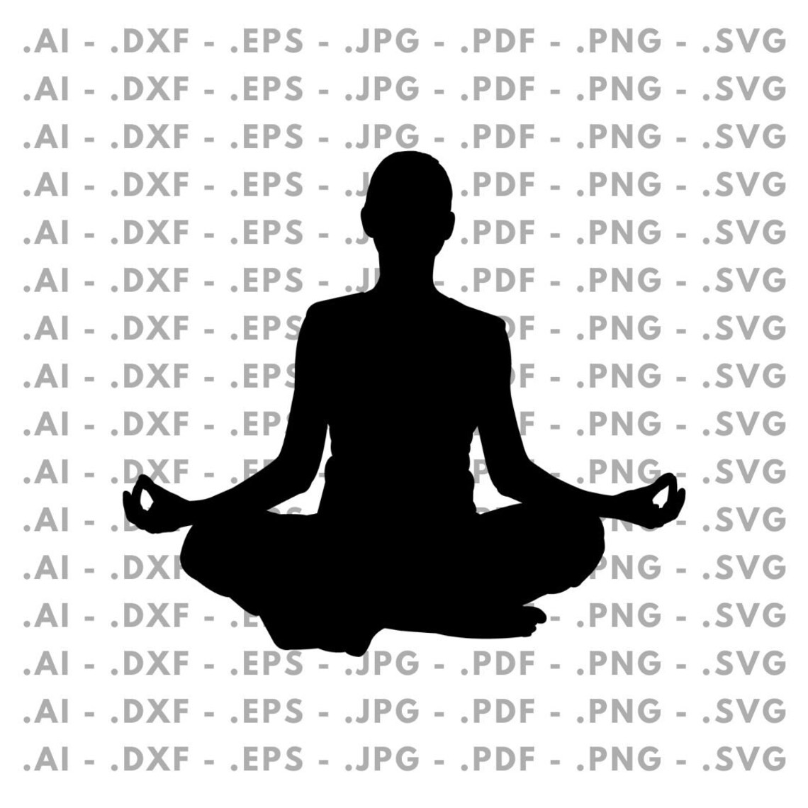 Yoga Spiritual Svg 6 Meditation Svgs SVG Set Yoga - Etsy