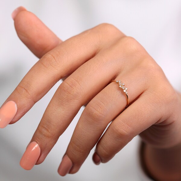 Minimal Diamond Ring - Etsy