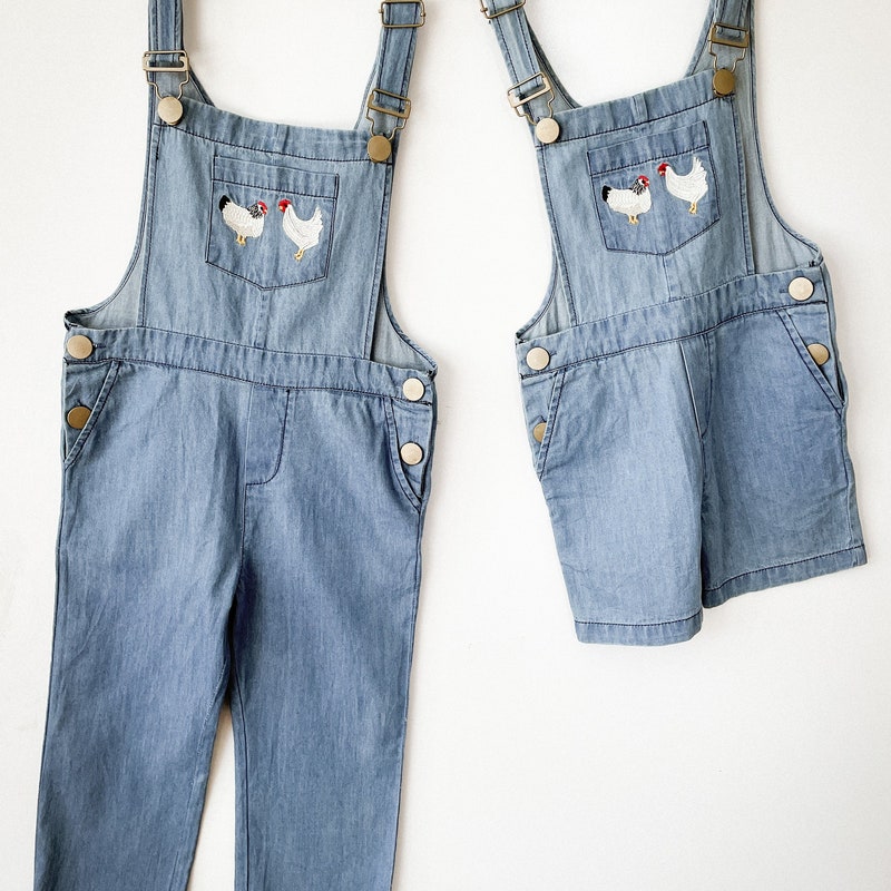 Girls Bib Overalls - Etsy
