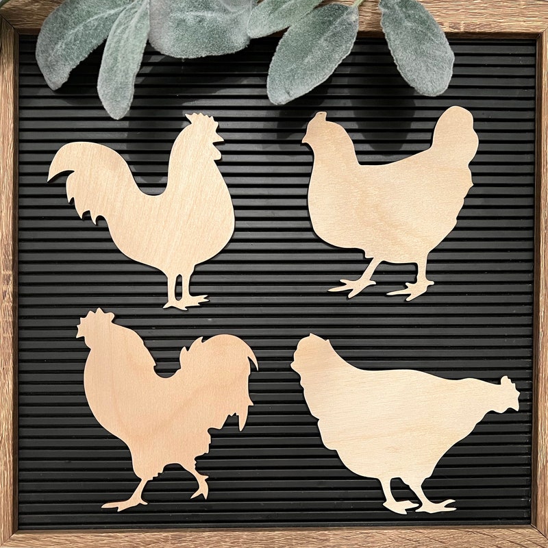 Wooden Chicken - Etsy