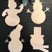 Wooden Snowmen Cutouts, Unfinished Wood Snowmen, Snowman Wood Shapes ...
