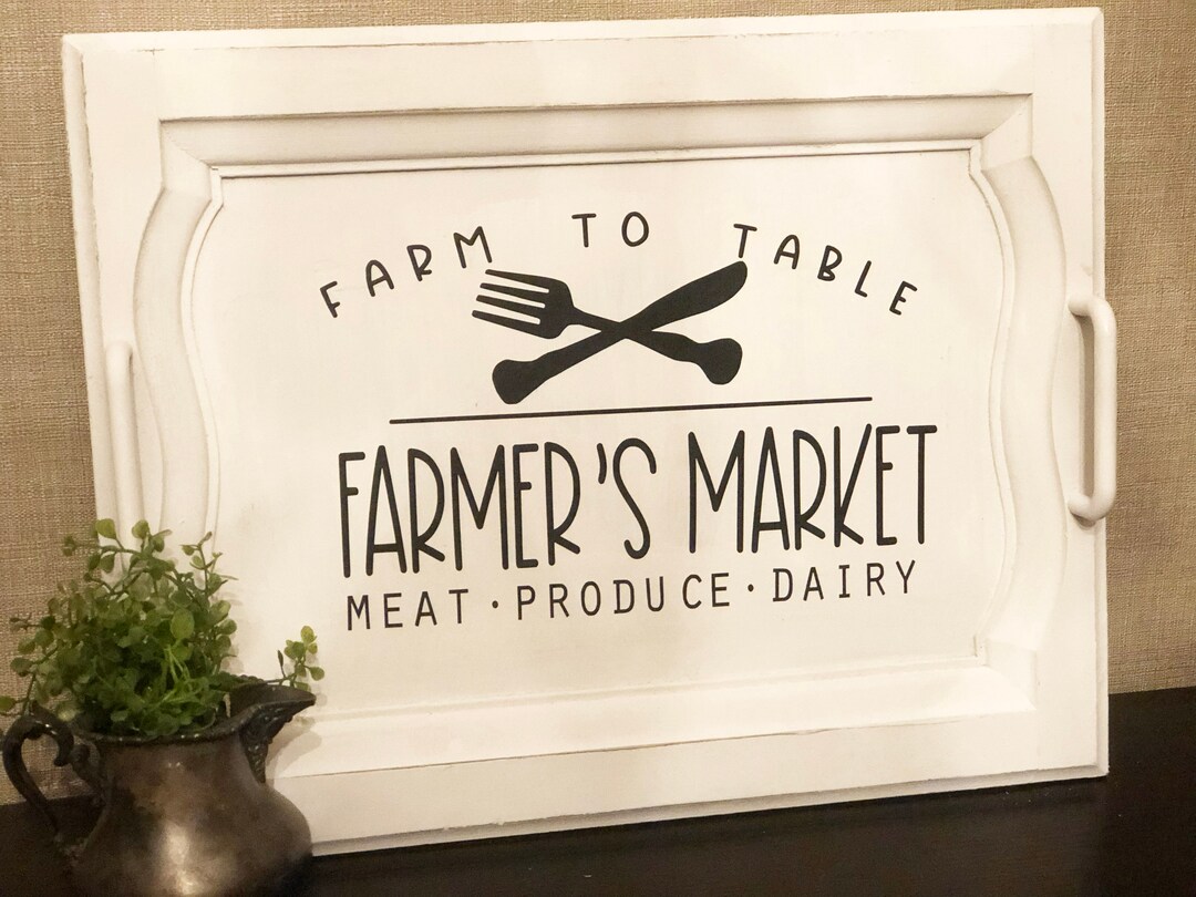 Vinyl Decal, Farm to Table Vinyl Decal, Farmer's Market Sticker ...