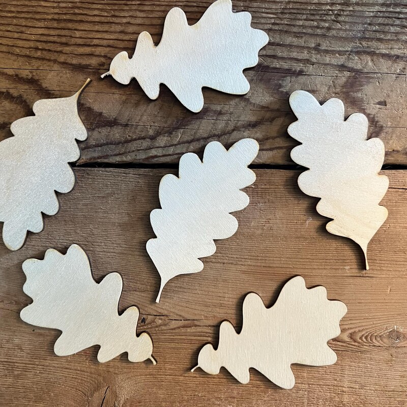 Wooden Leaves - Etsy
