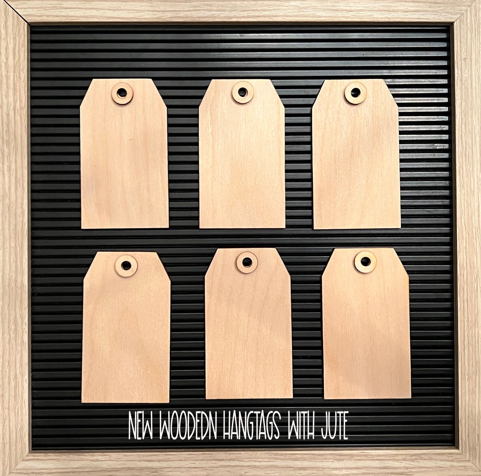 Set of Six Wooden Hangtags Blank Wood Tag Wood Gift Tag - Etsy