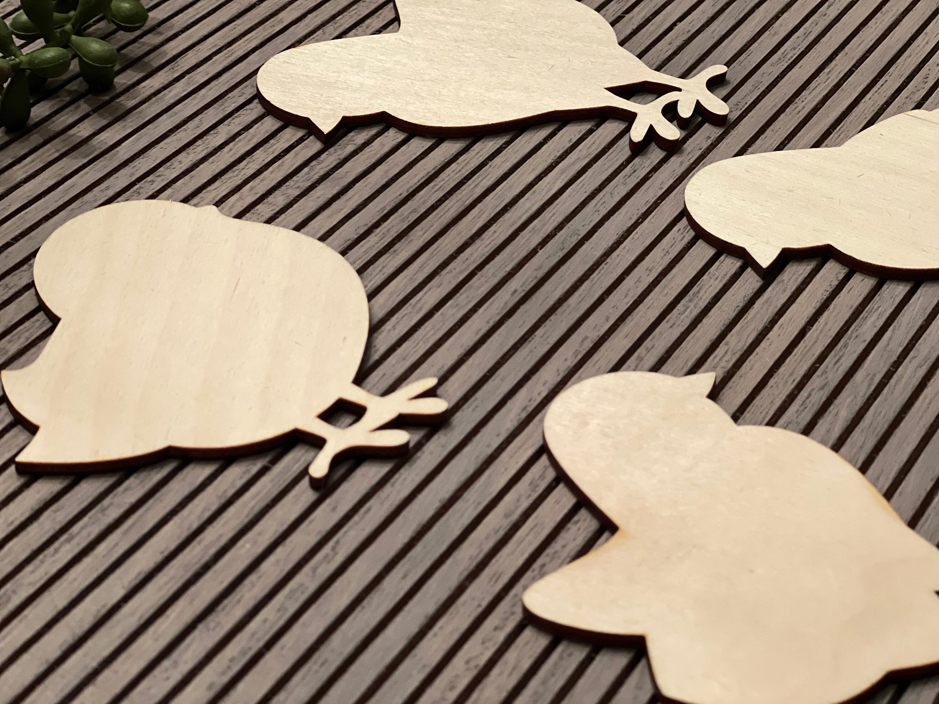 Wooden Chicks Cutouts, Unfinished Wood Chicks, Easter Chick Wood Shapes ...