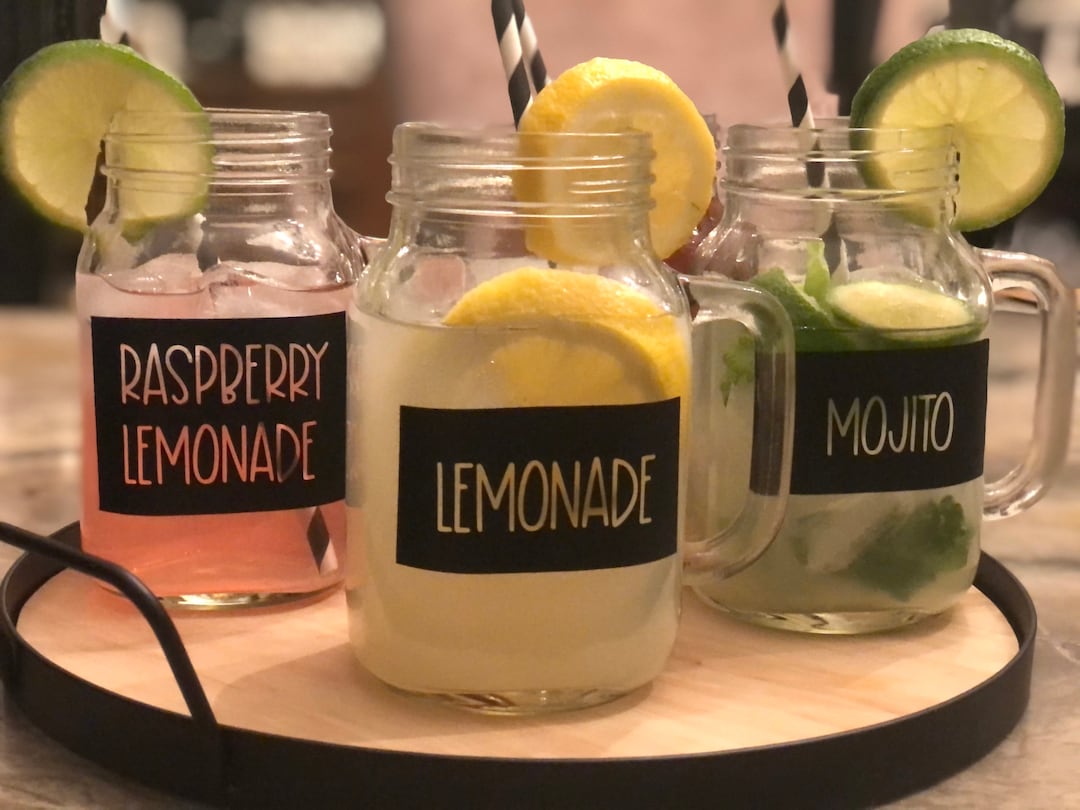 Cold Beverage Vinyl Decal Labels, Lemonade Vinyl Decal,cold Brew Decal ...