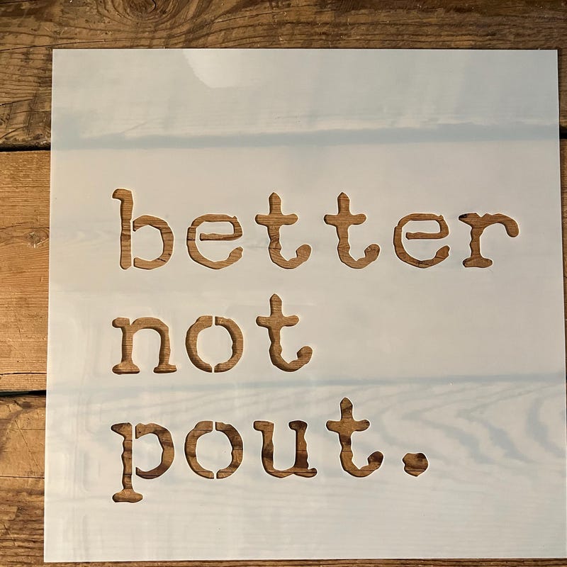 Better Not Pout Sign - Etsy