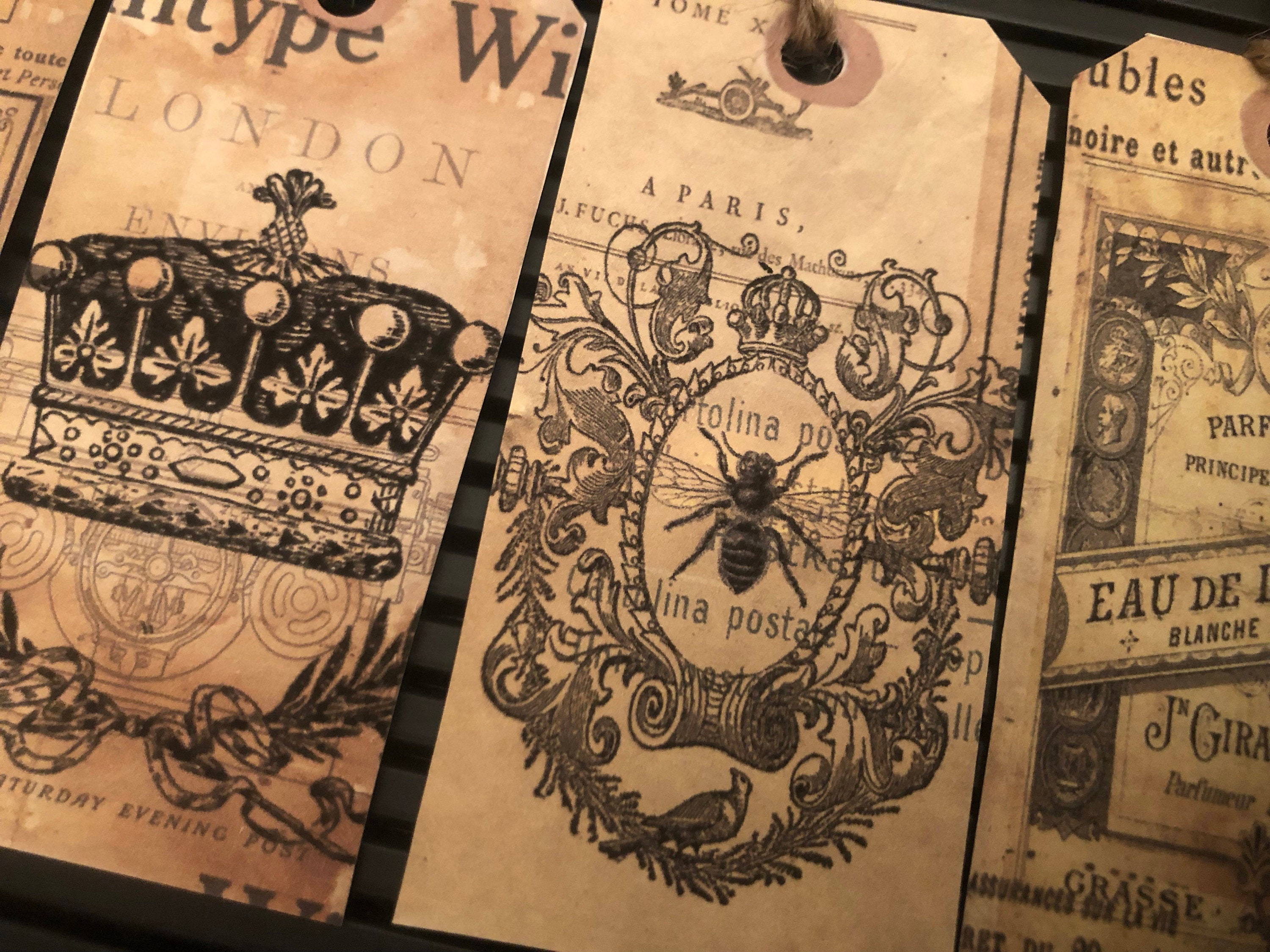 Instant Download Vintage Tags Digital Download Printable - Etsy