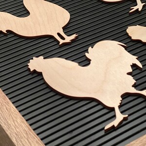Wooden Chicken Cutouts, Unfinished Wood Chicken, Chicken Wood Shapes ...