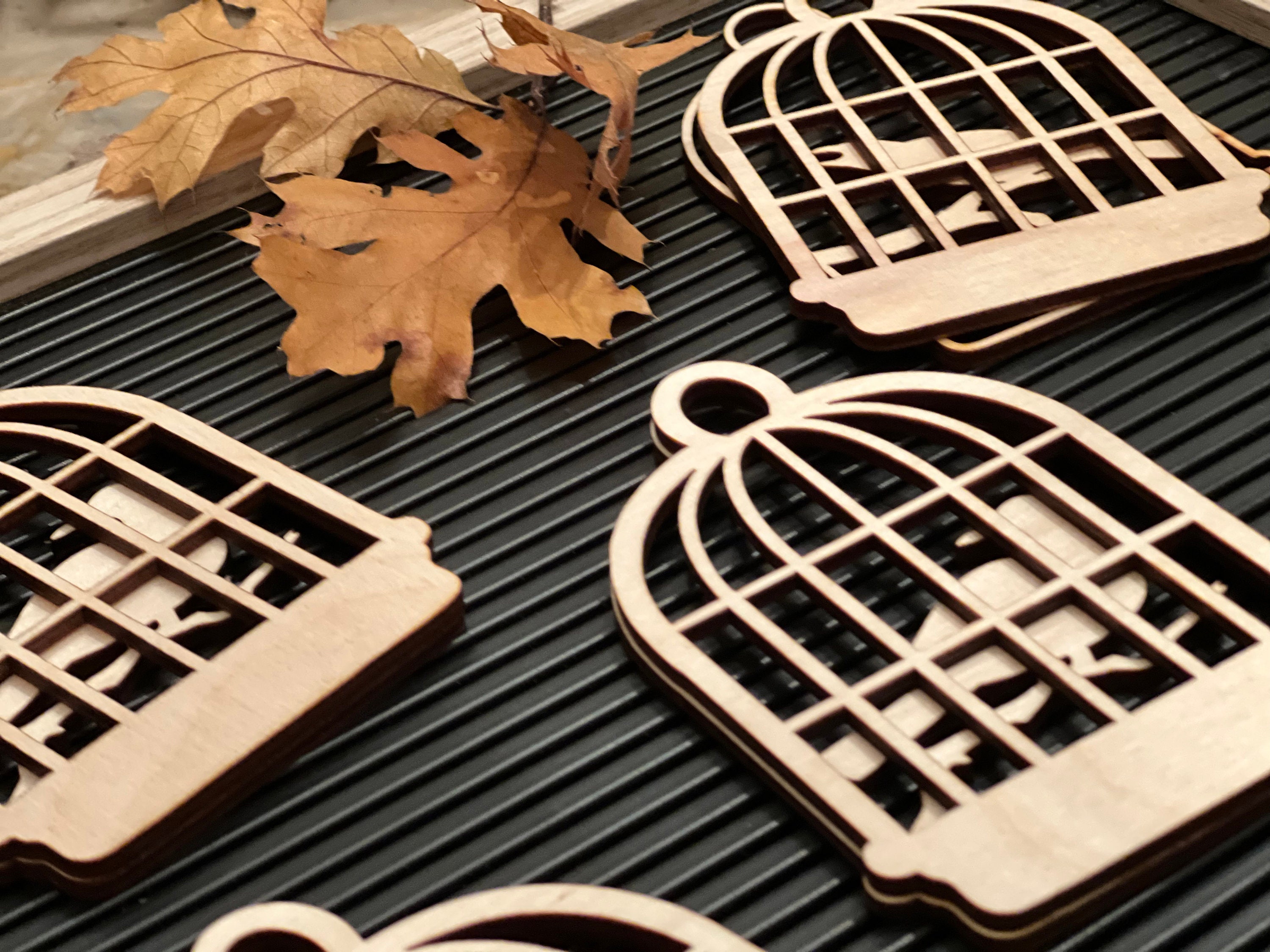Fall Crow and Bird Cage Cutouts-diy Fall Decor-diy Halloween - Etsy