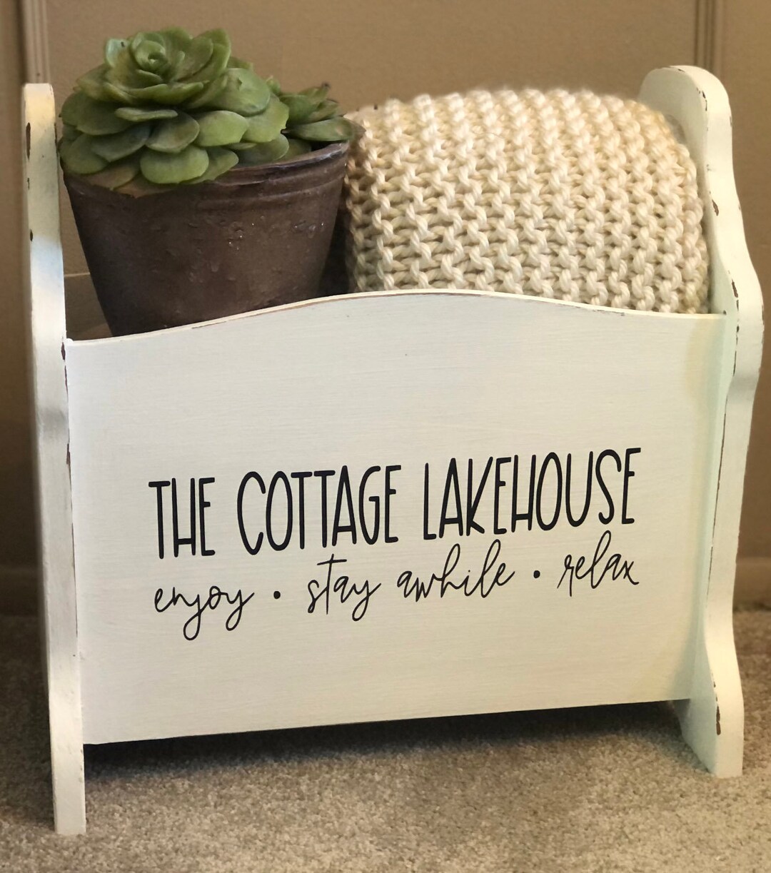 Vinyl Decal Cottage Lakehouse, Vinyl Quote, Farmhouse Decor, Vinyl ...