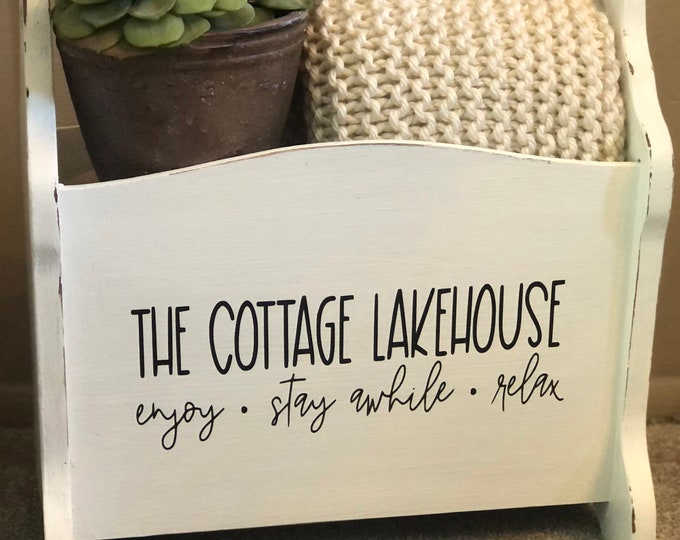 Vinyl Decal Cottage Lakehouse, Vinyl Quote, Farmhouse Decor, Vinyl ...