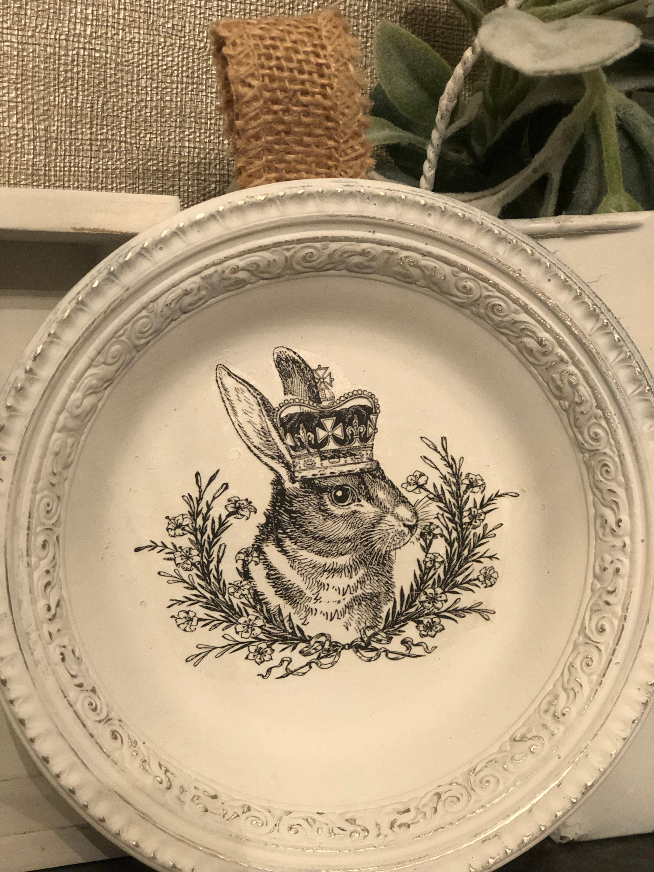 Farmhouse Transfer Decals, Bunny Transfer Decal, Rabbit Transfer Decals ...