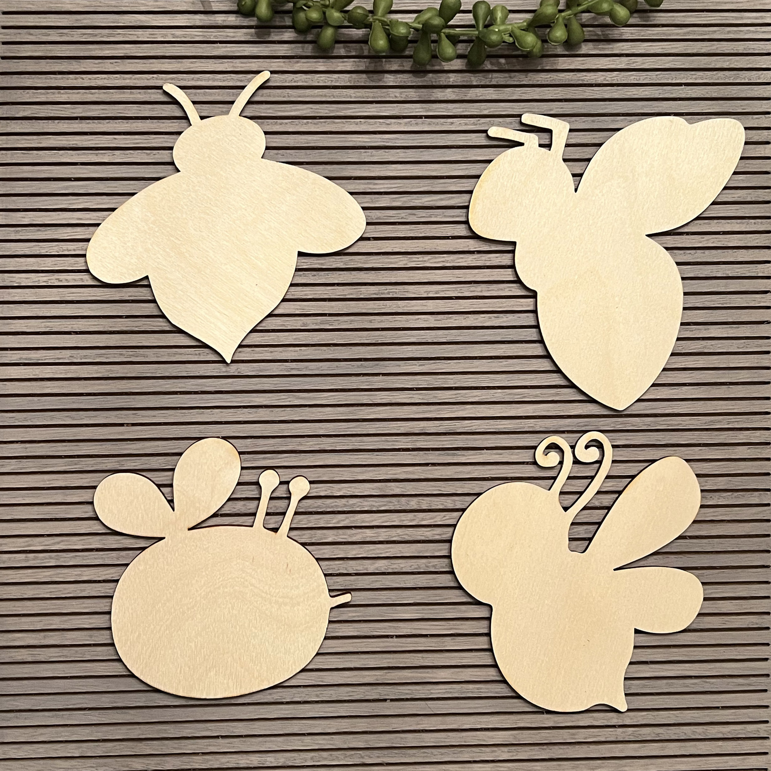 Wooden Bee Cutouts — FLEA MARKET RESCUE