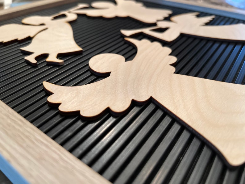 Wooden Angel Cutouts, Unfinished Wood Angels, Angel Wood Shapes ...