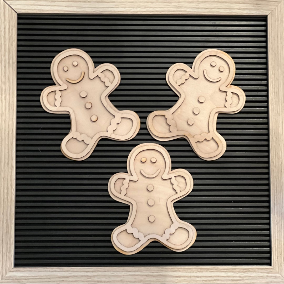 Wood Gingerbread Cutouts, Unfinished Wood Gingerbread, Gingerbread Kit ...
