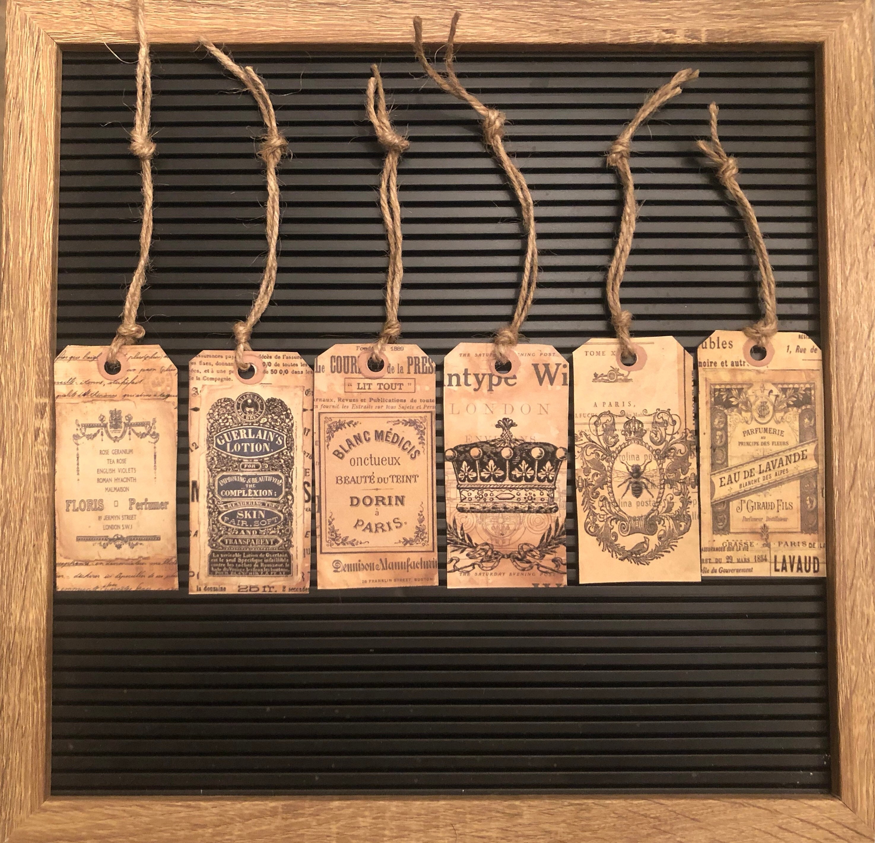 Instant Digital Download - Vintage French Hang Tags — FLEA MARKET RESCUE
