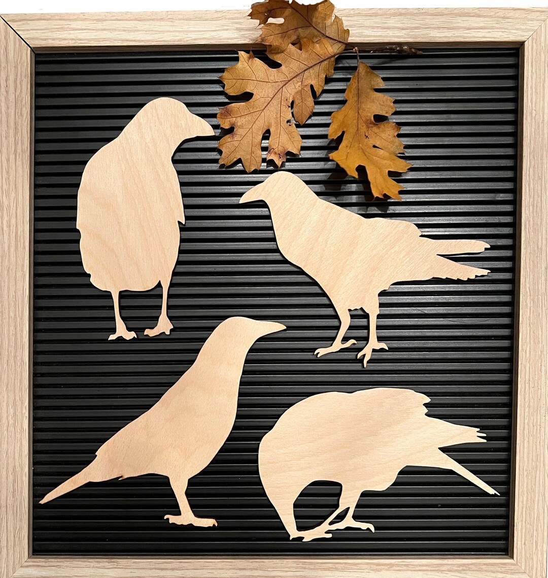 Crow Ghost Cutouts, Unfinished Wood Crow, Ghost Wood Crow, Halloween ...