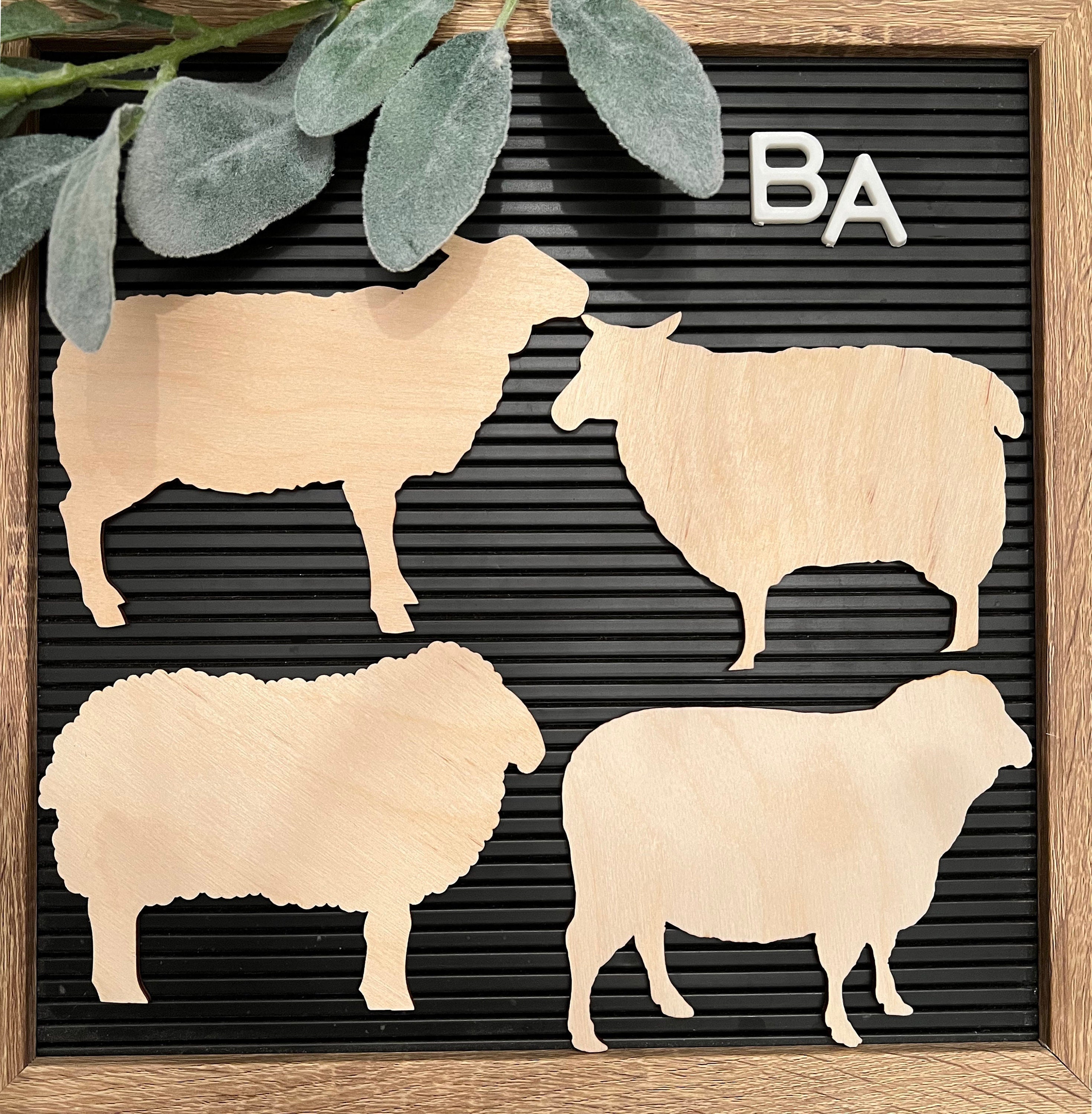 Wooden Sheep Cutouts — FLEA MARKET RESCUE