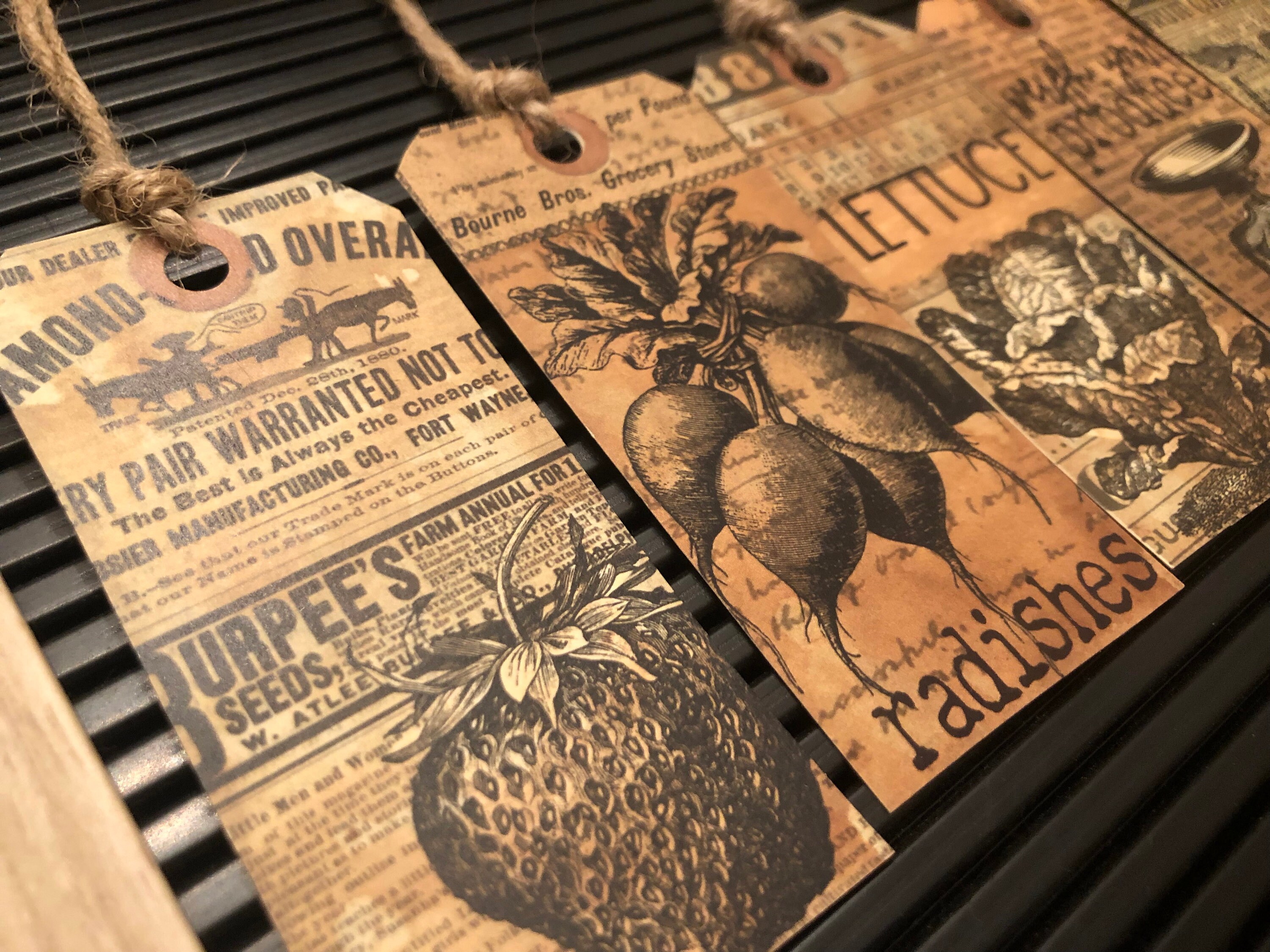 Instant Download - Vintage Tags- Fruit & Vegetable Hang Tags-digital ...