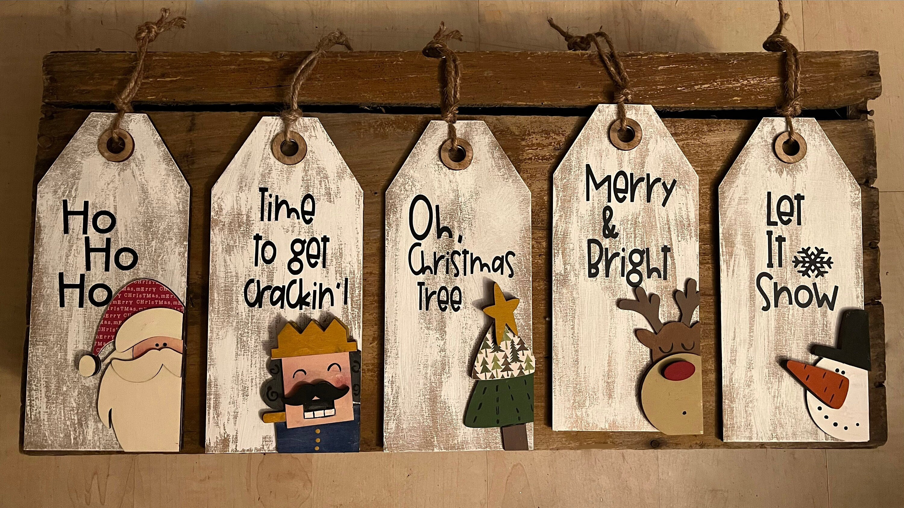 DIY Large Christmas Hangtag Kit Snowman Kit Holiday - Etsy