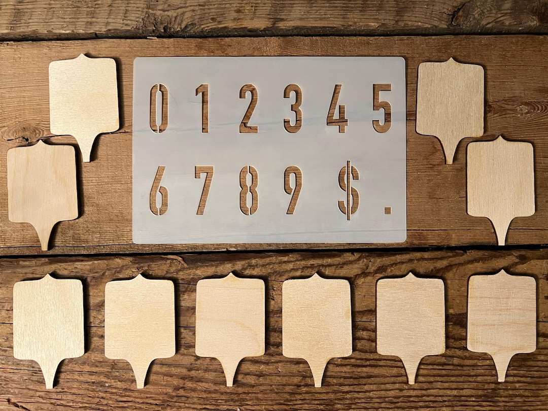 Set of 10 Wooden Blank Register Keys, Wooden Register Keys With Number ...