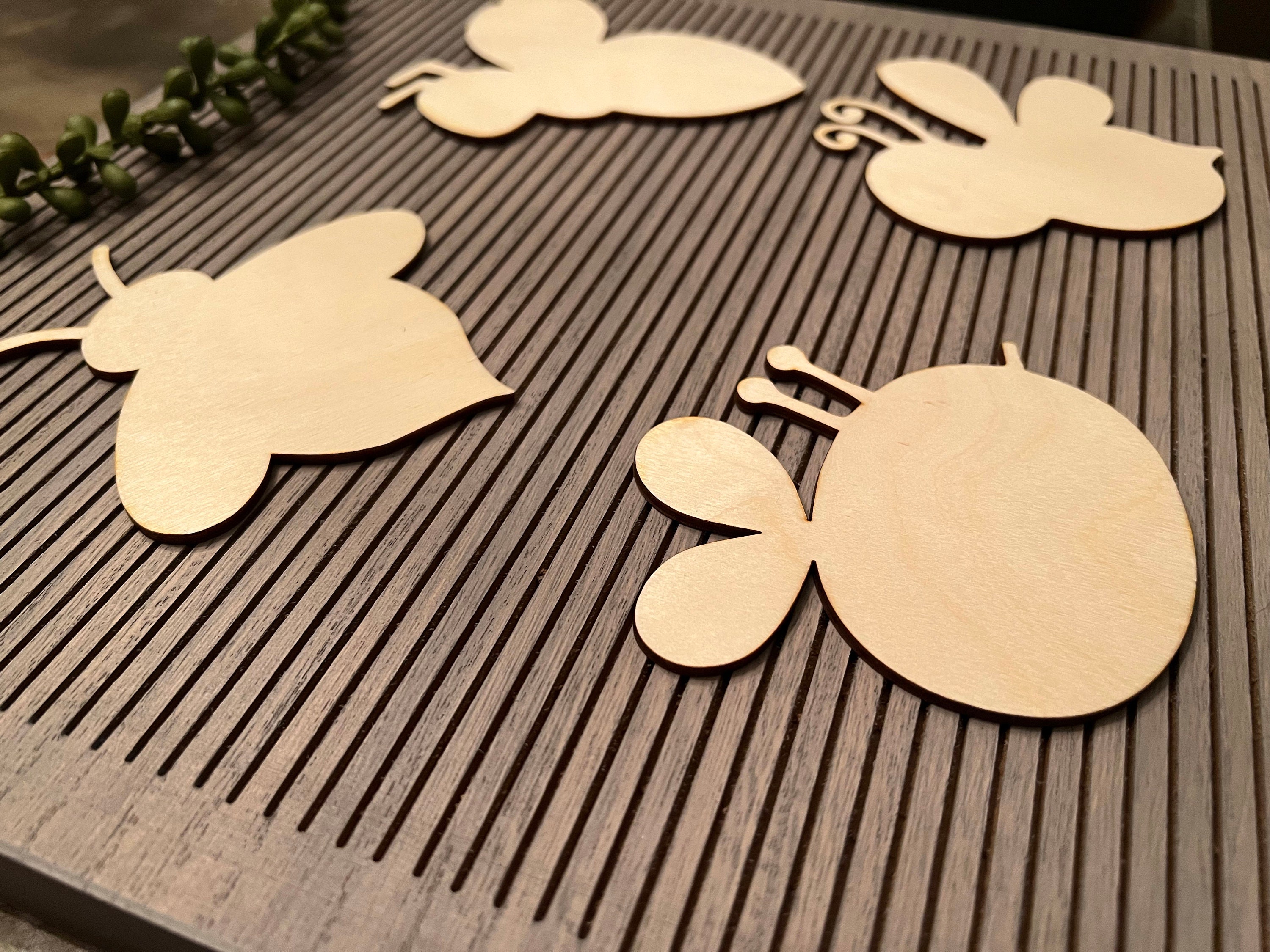 Wooden Bee Cutouts — FLEA MARKET RESCUE