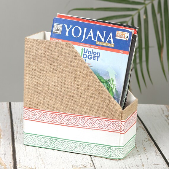 Handcrafted A4 Size Foldable Magazine File Holder - Etsy