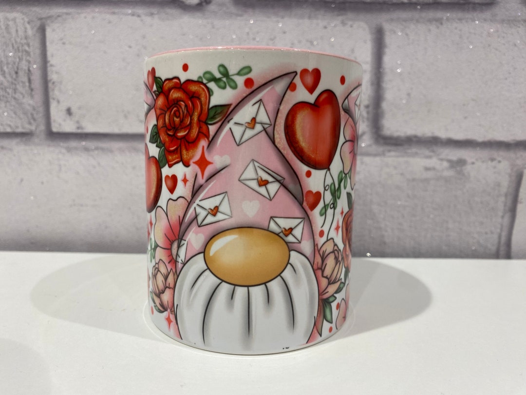 Personalised Valentines Gonk Mug Gonk Lover Gift Heart Gonk Mug ...