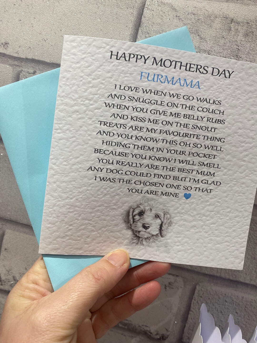Happy Mothers Day Cockapoo Card Dog Mum Dog Mom Dog Mama Fur Mama ...