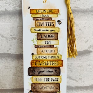 Personalised Bookmark | Thank You Bookmark | Affirmation Bookmark ...