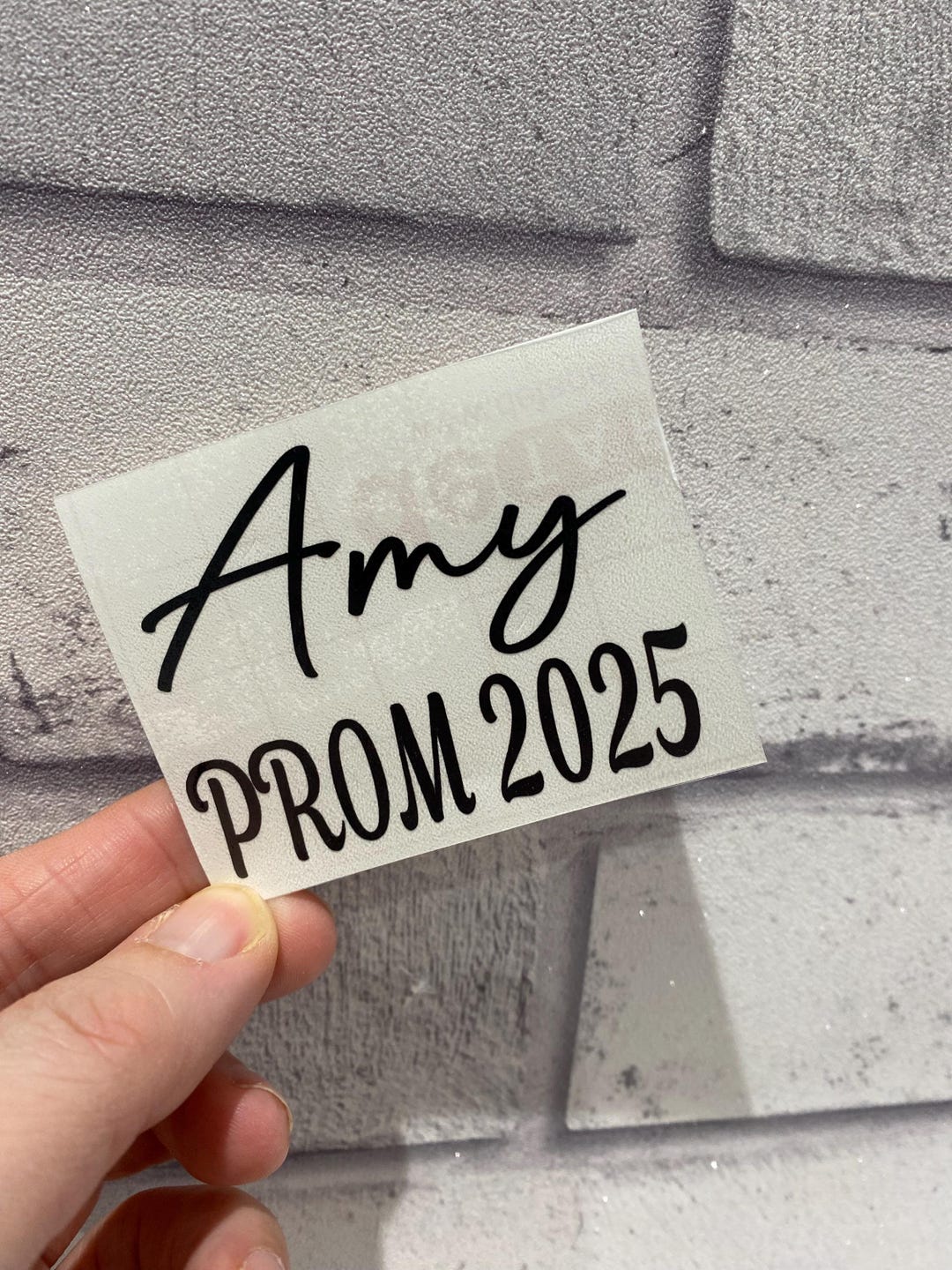Prom 2025 Personalised Glass Sticker Labels | Prom Stickers | Glass ...
