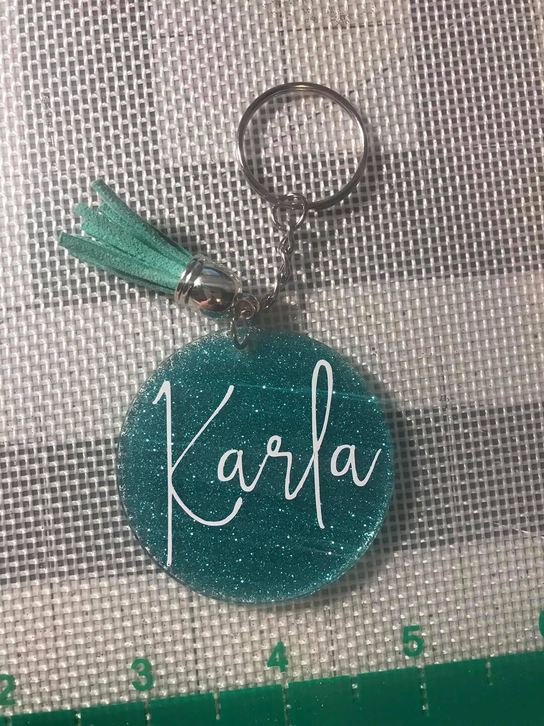 Round Custom Keychain - Etsy