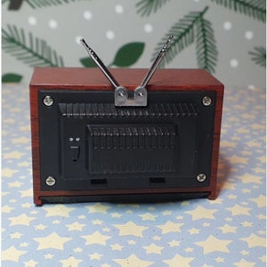 Dollhouse Retro Television Miniature Scale 1:12,miniature Simulation ...