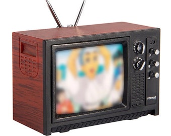 Miniature Working Retro TV 1/6 Scale for Dollhouse and - Etsy