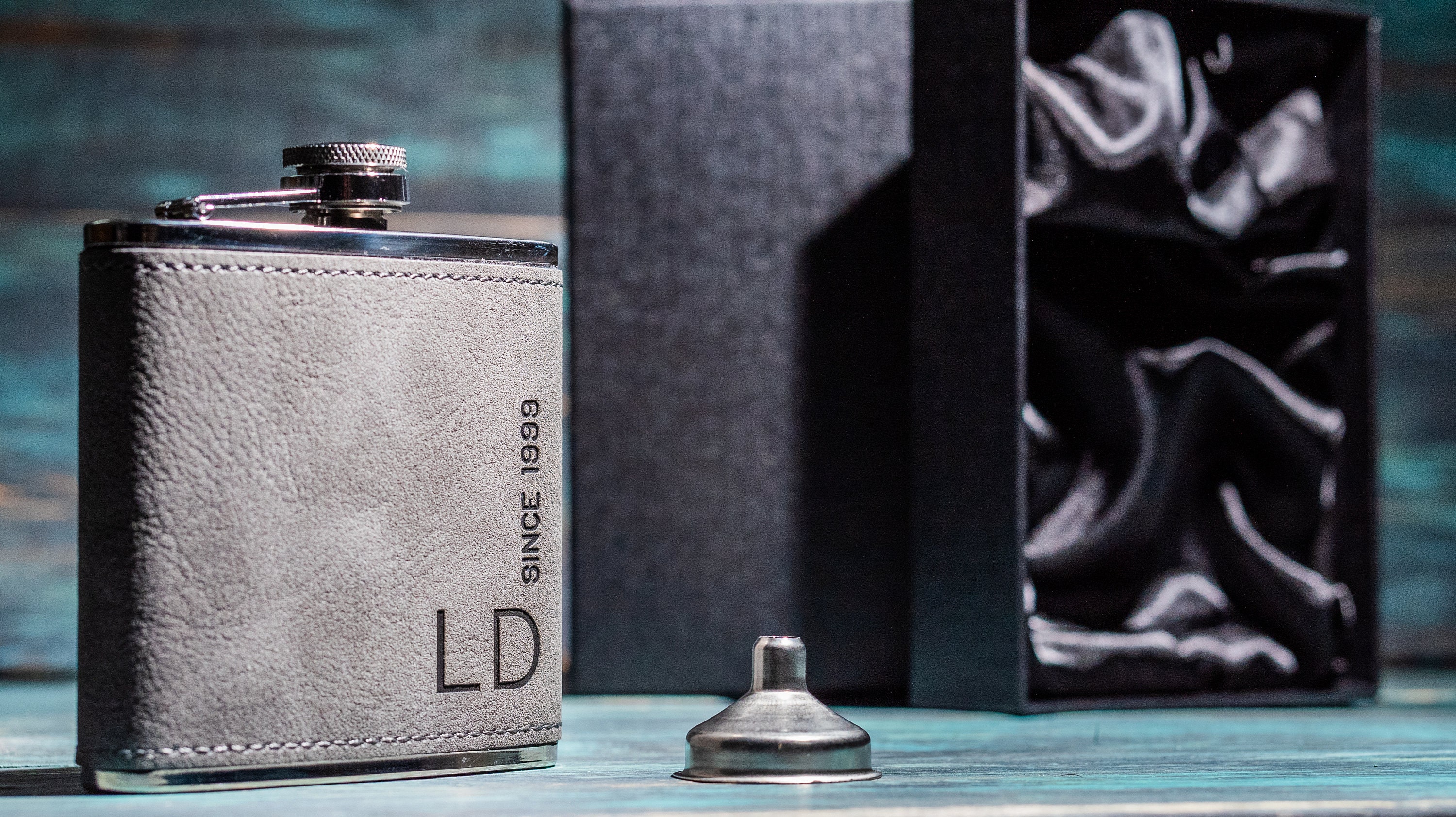 Personalised Hip Flask Grey Engraved 6oz Flask - Etsy UK