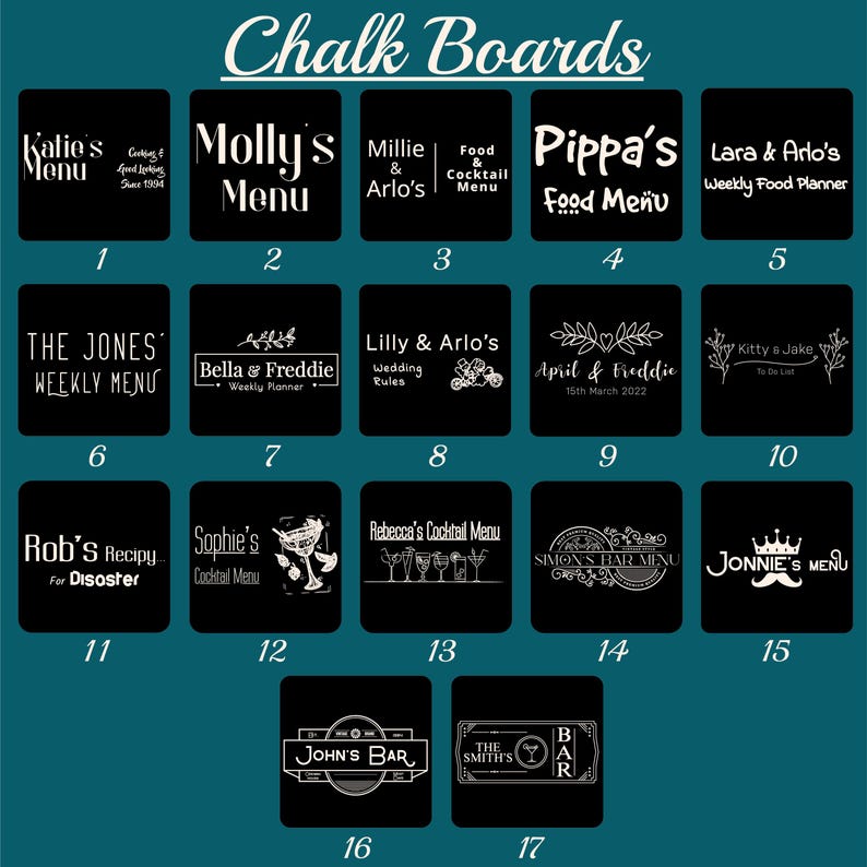 Custom Hanging Blackboard-scoreboard for Games Night-personalised ...
