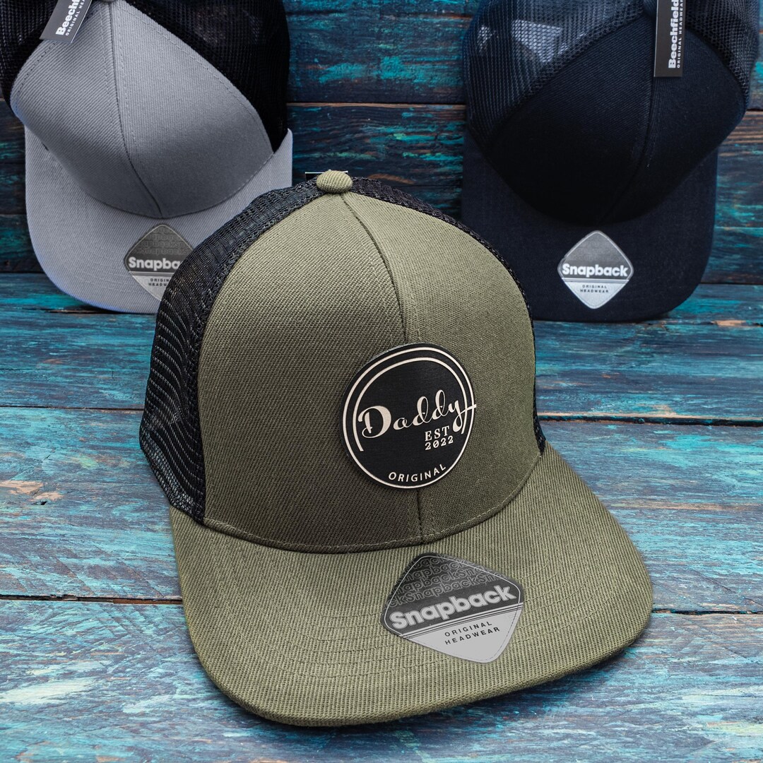 Personalised Daddy Baseball Cap - Custom Trucker Snapback - Fathers Day ...