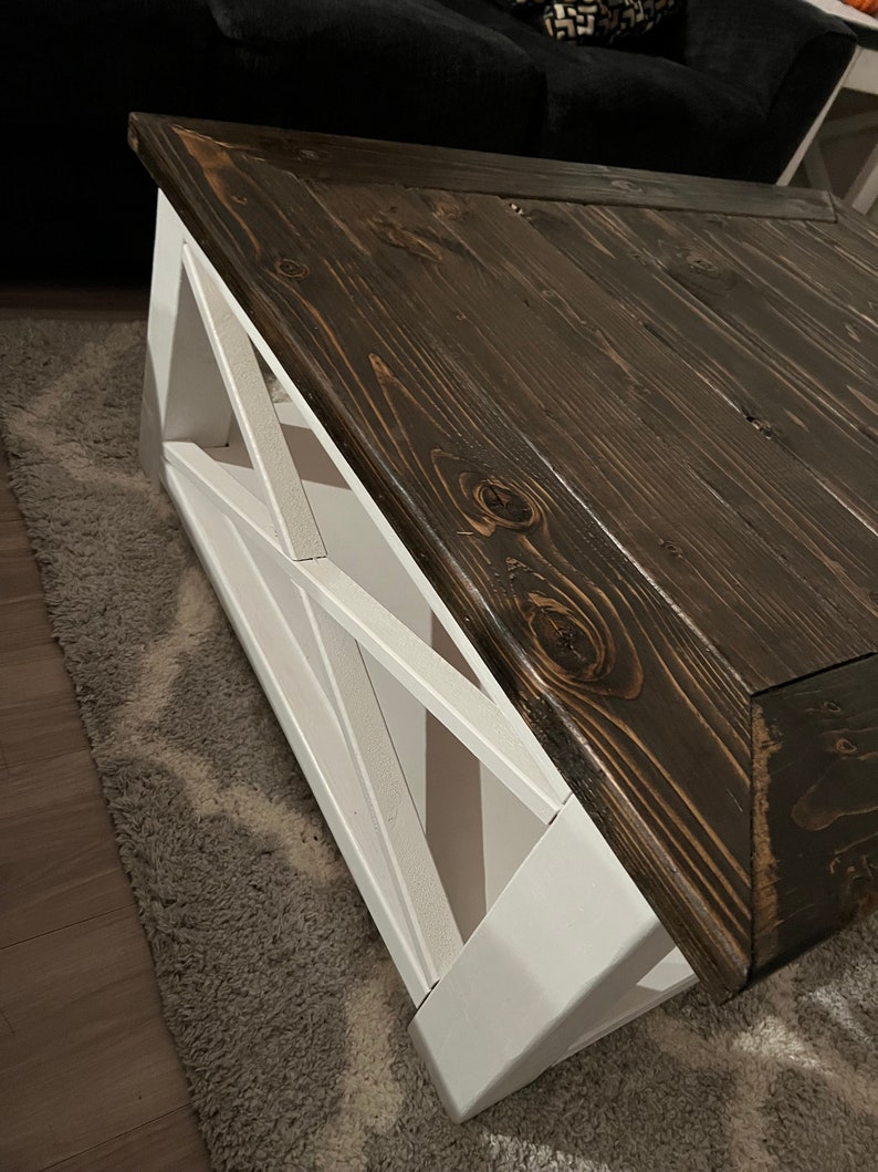 Large Farmhouse Coffee Table - Etsy