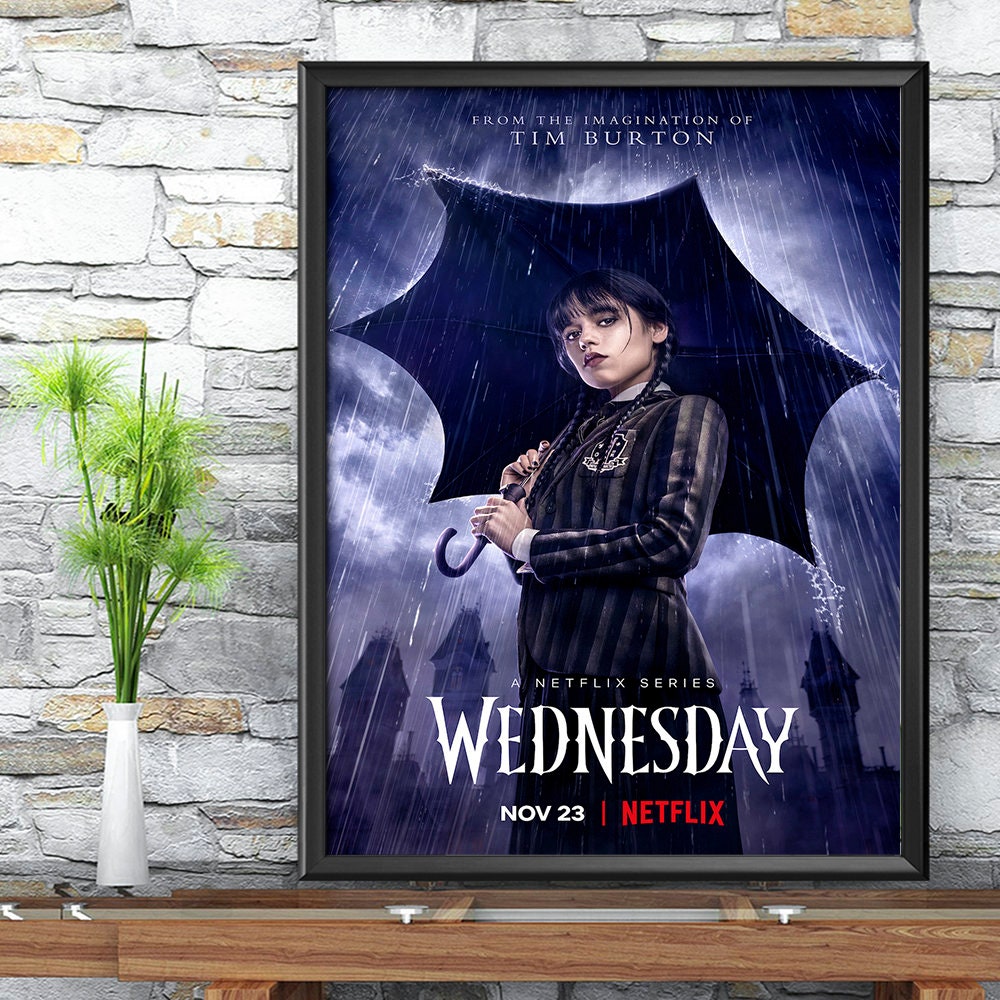 Wednesday (2022 - Present) TV Show Poster Wall Art, Wednesday Netflix ...