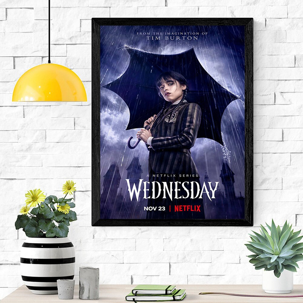 Wednesday (2022 - Present) TV Show Poster Wall Art, Wednesday Netflix ...