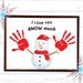 I Love You SNOW Much Printable Handprint Craft Christmas Gift - Etsy
