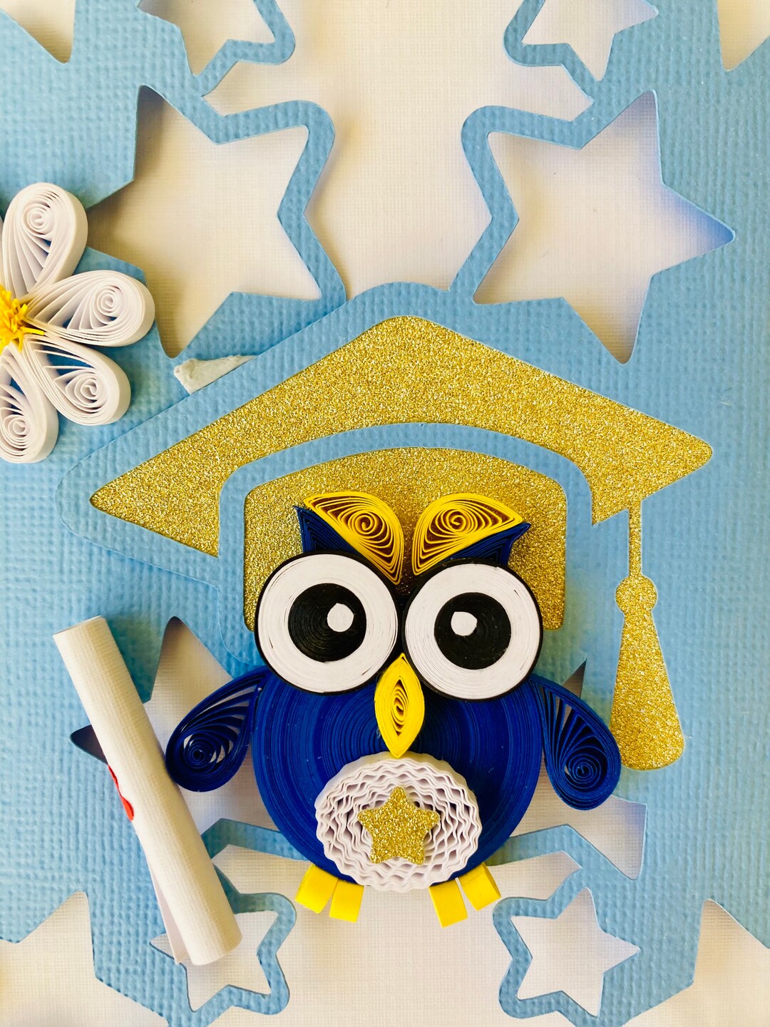 Quilled Graduation Card - Etsy