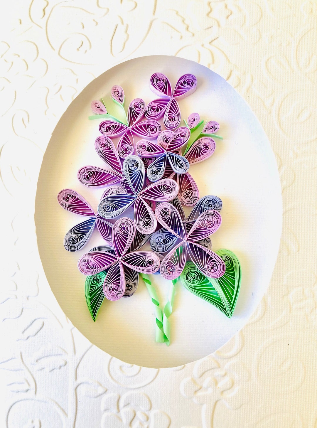 Elegant Lilacs Card - Etsy