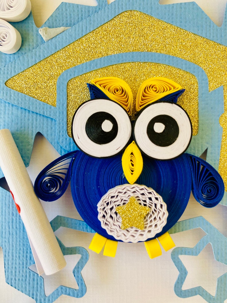Quilled Graduation Card - Etsy