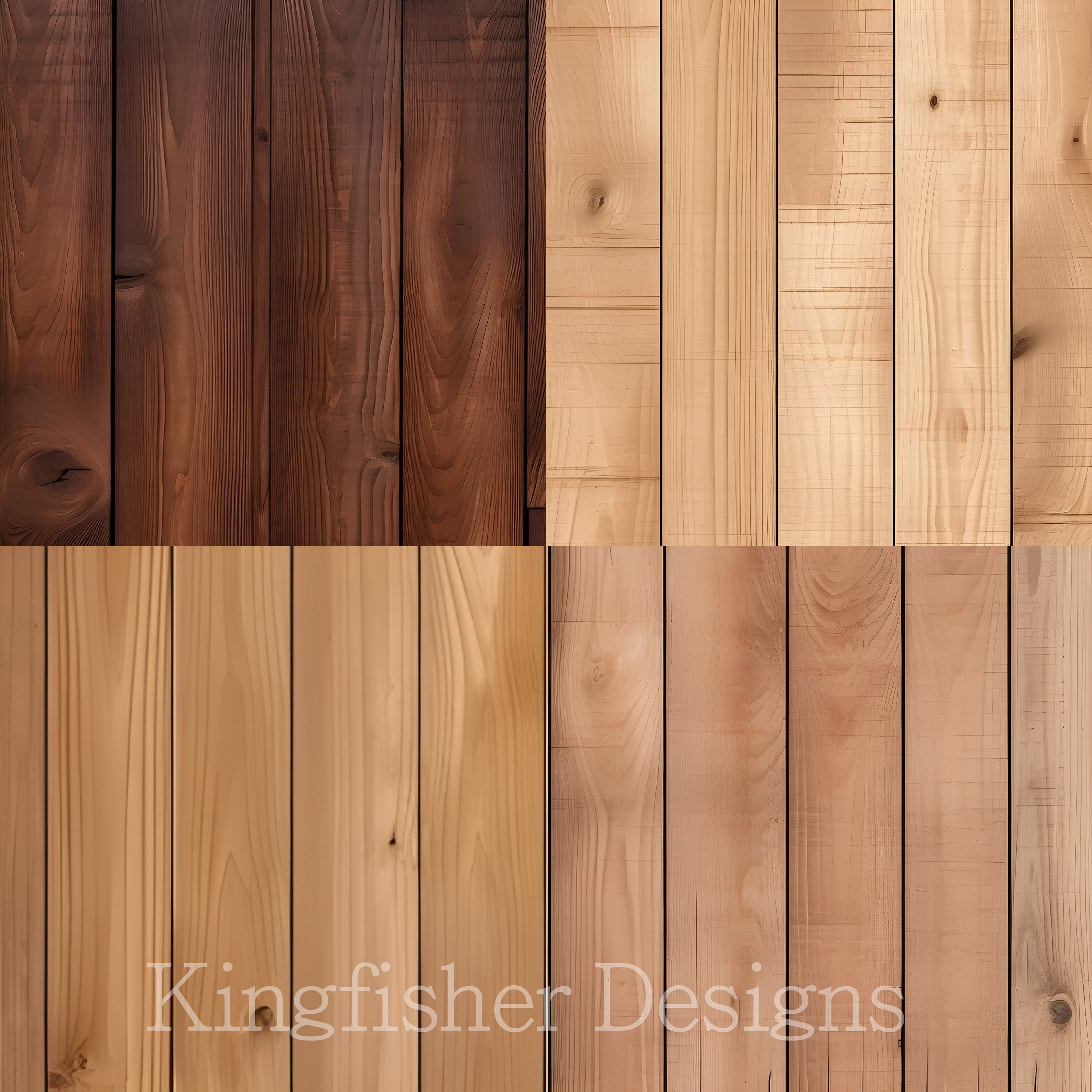 18 Wood Panel Textures Digital Papers Set for Instant Download, Digital ...