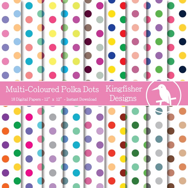 Multi Polka Dots - Etsy